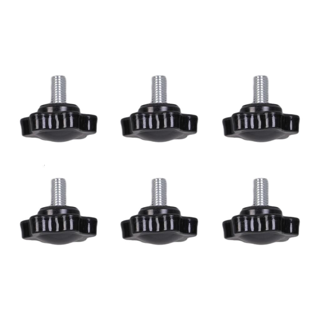 SDFGTstore 6Pcs Plastic Button Head Ergonomic Knob Hexagonal Head ...