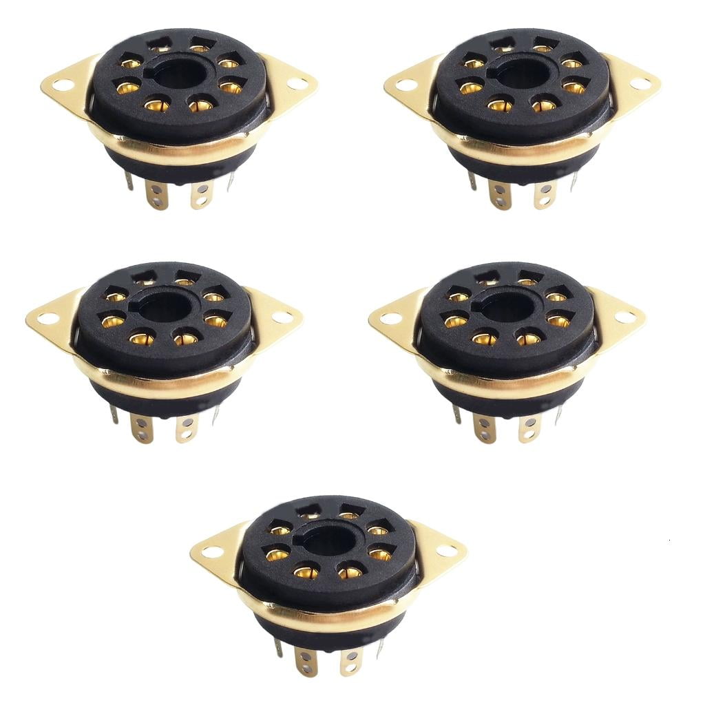 SDFGTstore 8Pin Vacuum Tube Socket Octal for 6P3P 6P6P 6n8p 6n9p 5Z3P ...