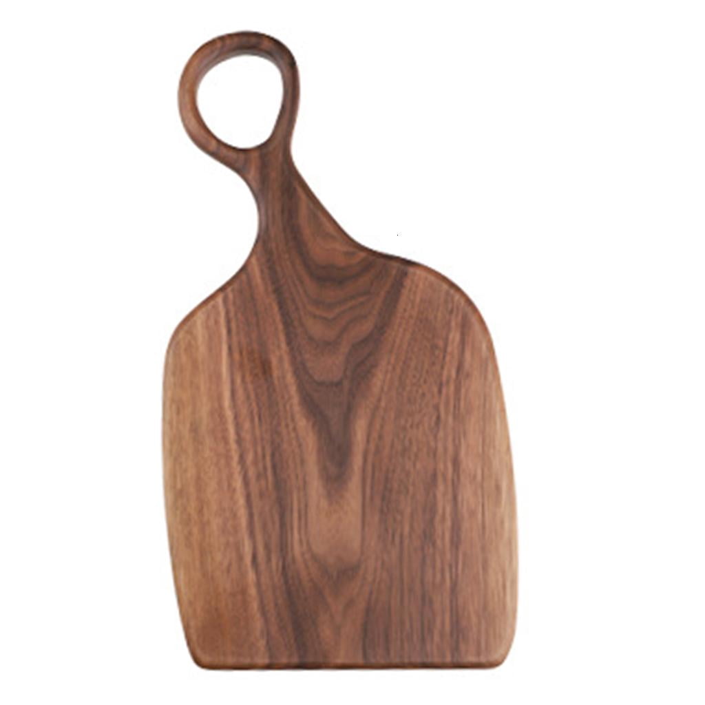 SDFGTstore Black Walnut Chopping Blocks Kitchen Wood Food Plate Wooden ...