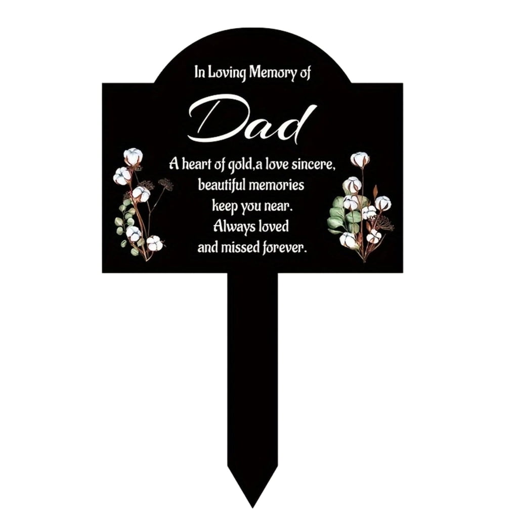 SDFGTstore Cemetery Mom Dad Memorial Grave Plaque Cemetery Graveside ...