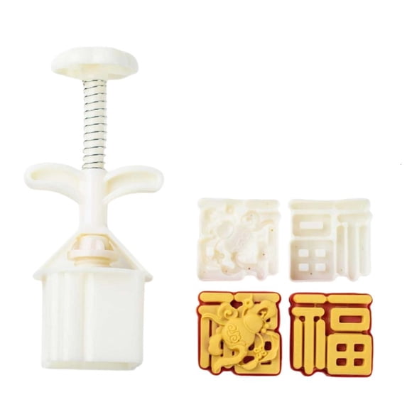 SDFGTstore Character Moon Cake Press Molds Cookie Stamp Chinese New ...