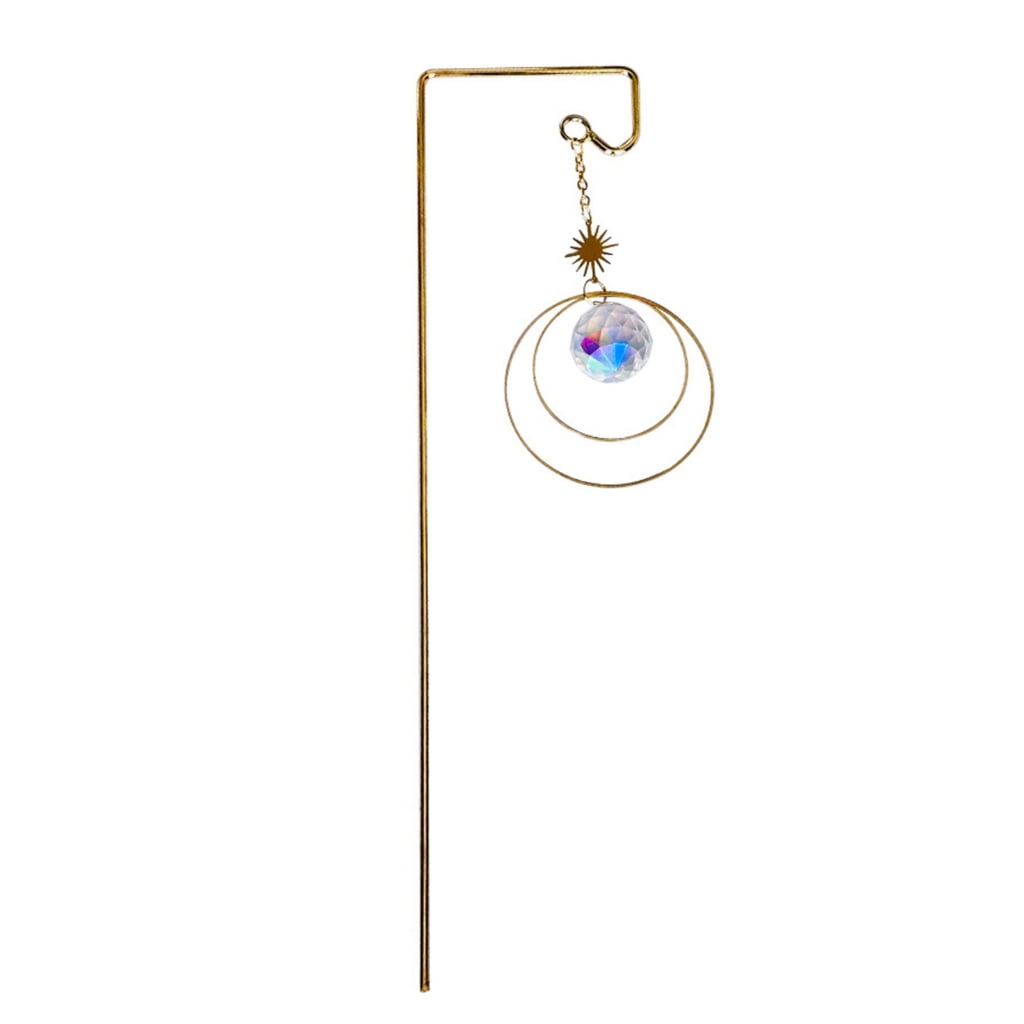 SDFGTstore Crystal Elegant Nature Themed Garden Wind Chime Stand ...