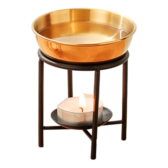 SDFGTstore Essential Oil Burning Stand Candle Holder Modren Stainless ...