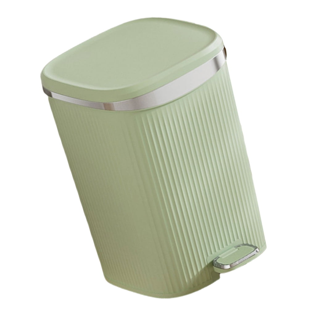SDFGTstore Foot Operated Garbage Bin Garbage Can Solid Plastic Trash ...