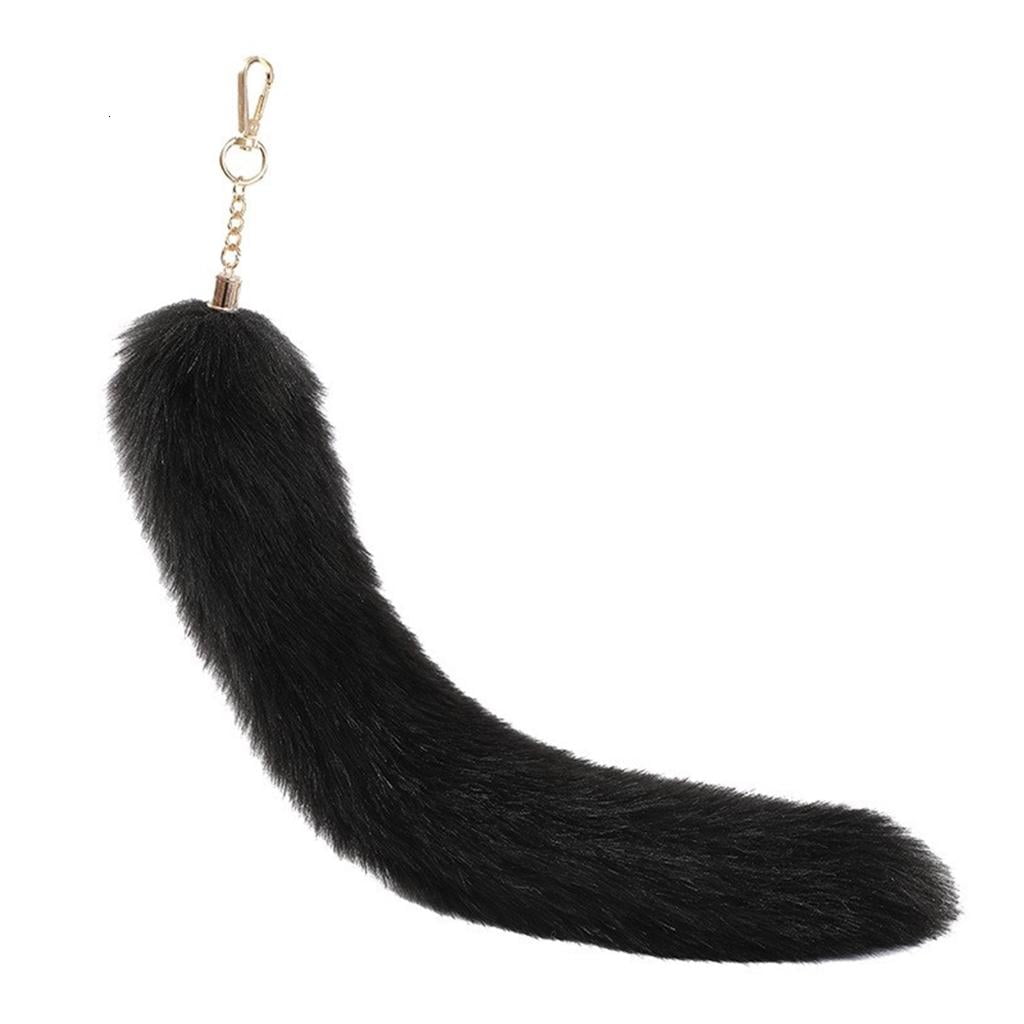 SDFGTstore Foxes Tail Keychain Cosplays Toy Handbag Accessorise Bag ...