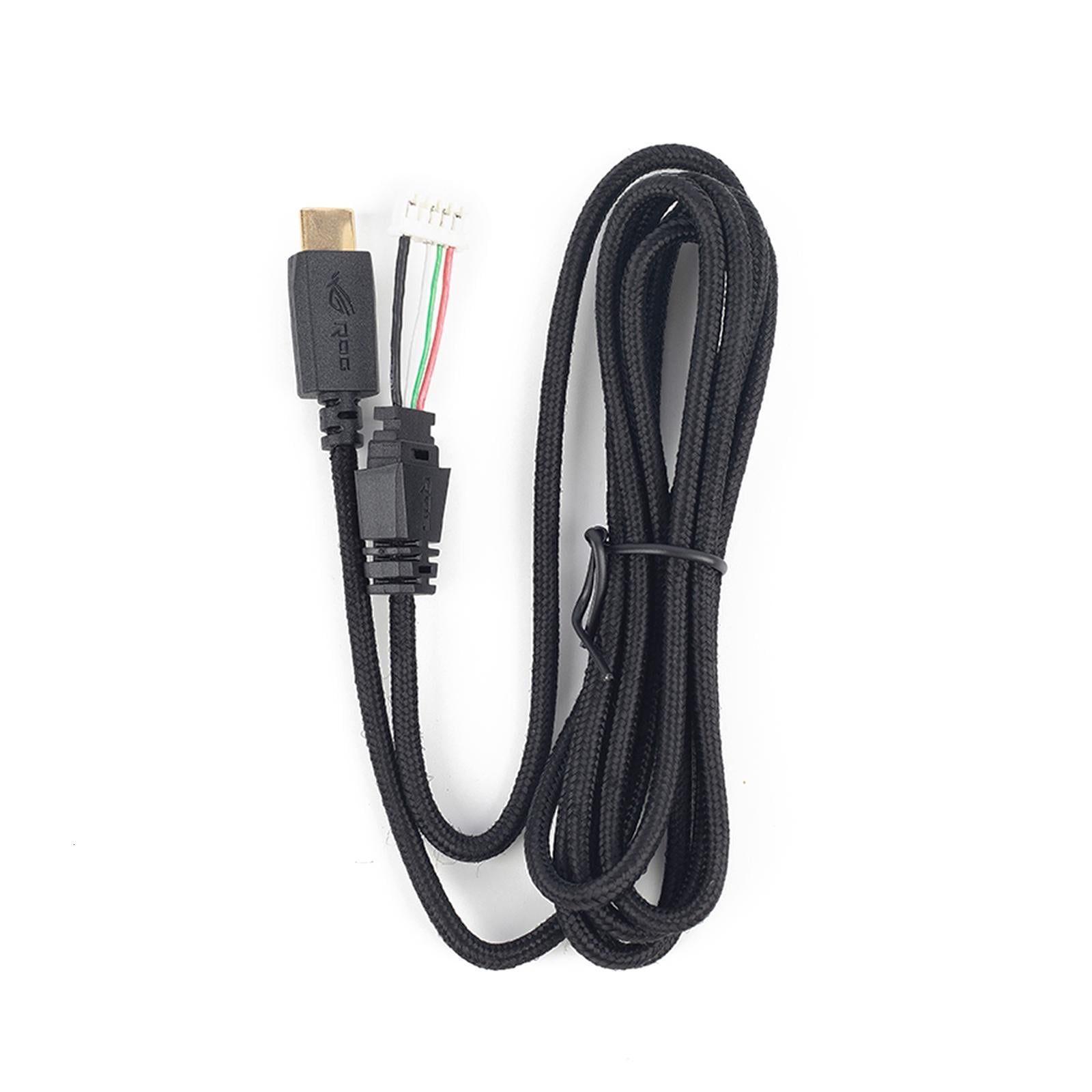 SDFGTstore Headphone Cable PVC AV Wire for ROG for Delta USB-C Gaming ...