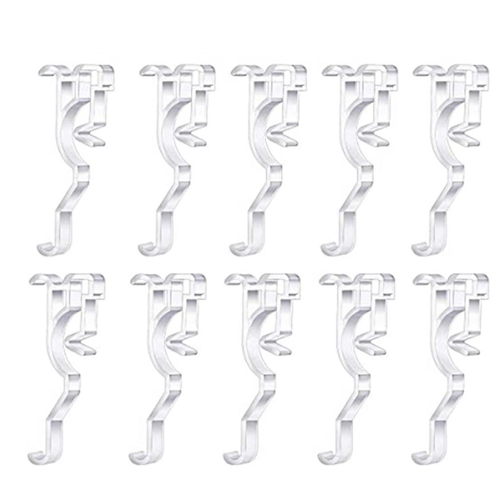 SDFGTstore Horizontal Blind Clips 2.5 Inch 10Pcs Plastic Clear Valance ...