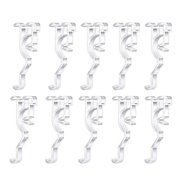 SDFGTstore Horizontal Blind Clips 2.5 Inch 10Pcs Plastic Clear Valance ...