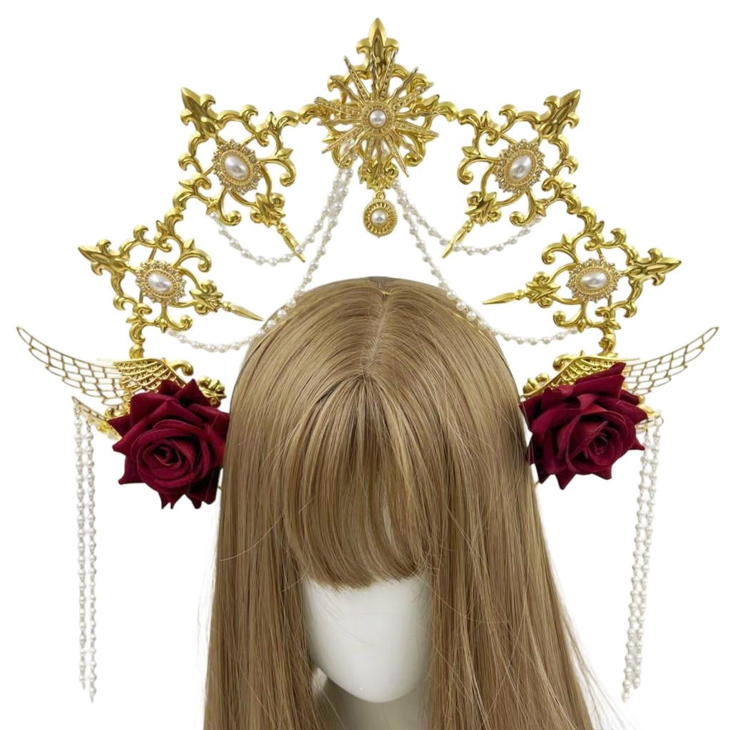 SDFGTstore Marys Halos Crowns Baroque Saint Headdress Goddesses Tiaras ...
