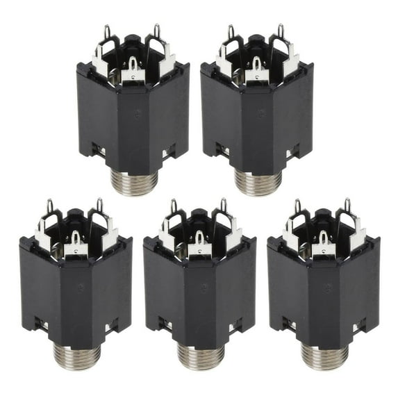 SDFGTstore Microphone Socket Female Socket 5-pin In-line Vertical ...