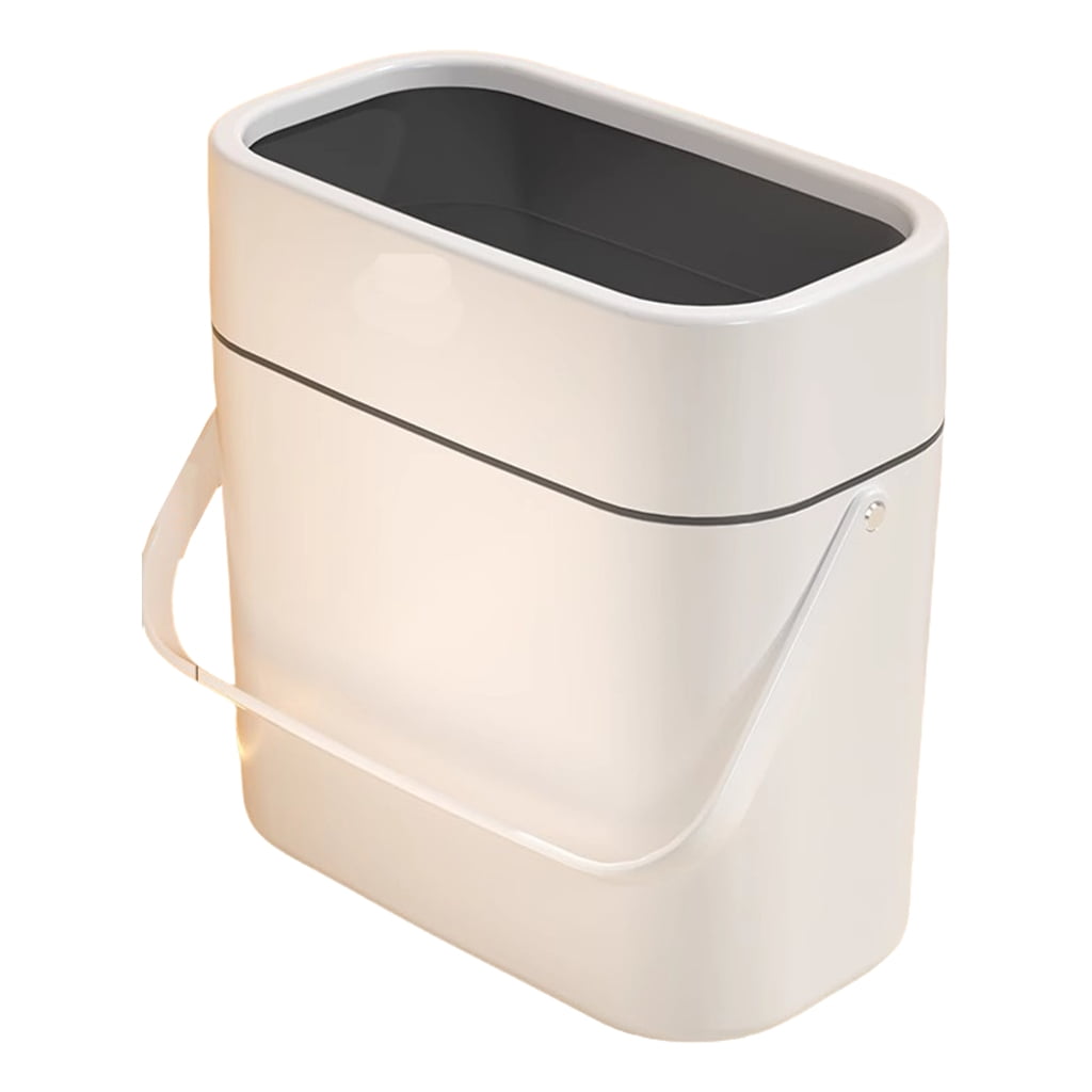 SDFGTstore Modern Press Top Plastic Trash Receptacle Effortlessly Waste ...