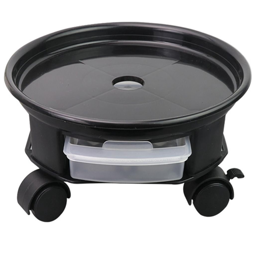 SDFGTstore Movable Plant Tray With Wheel Rolling Flower Pot Tray Water ...