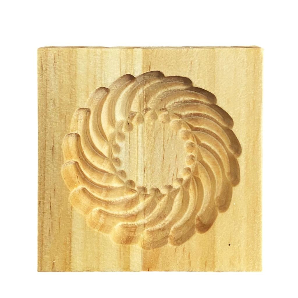 SDFGTstore Natural Wood Cookie Molds For Easy Releases Baking Tool ...