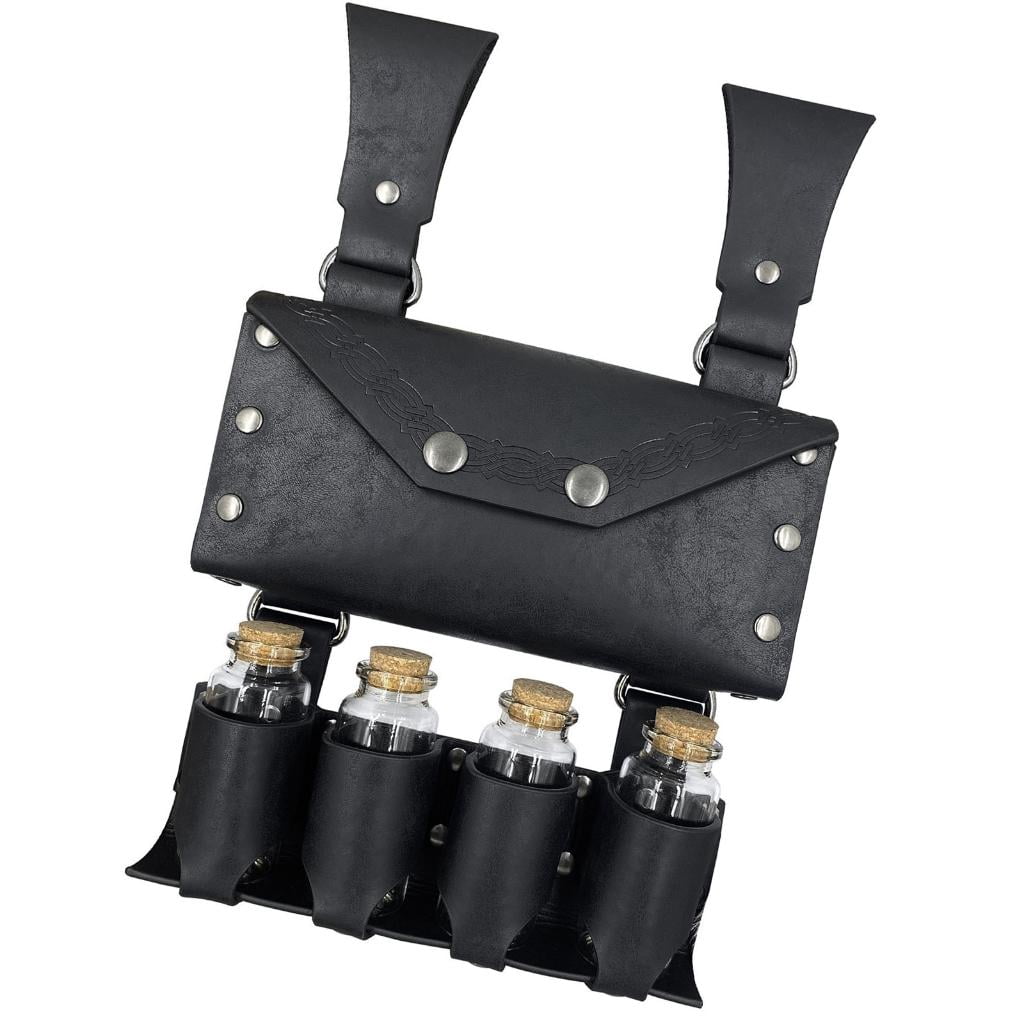 SDFGTstore PU Medieval Embossed Belt Pouches Waist Belt Coin Bag ...