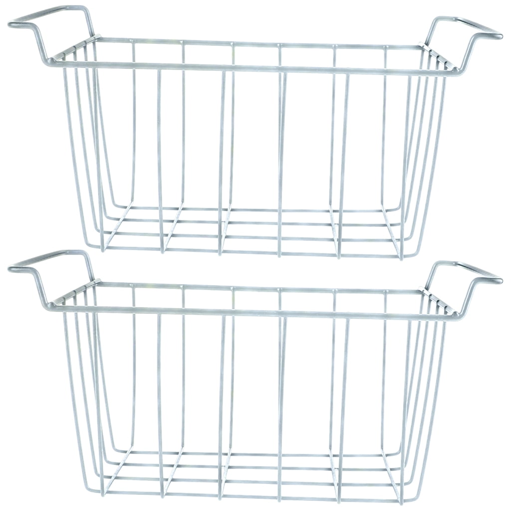 SDFGTstore Pack of 2 Metal Freezer Baskets Wire Organizers for Frozens ...