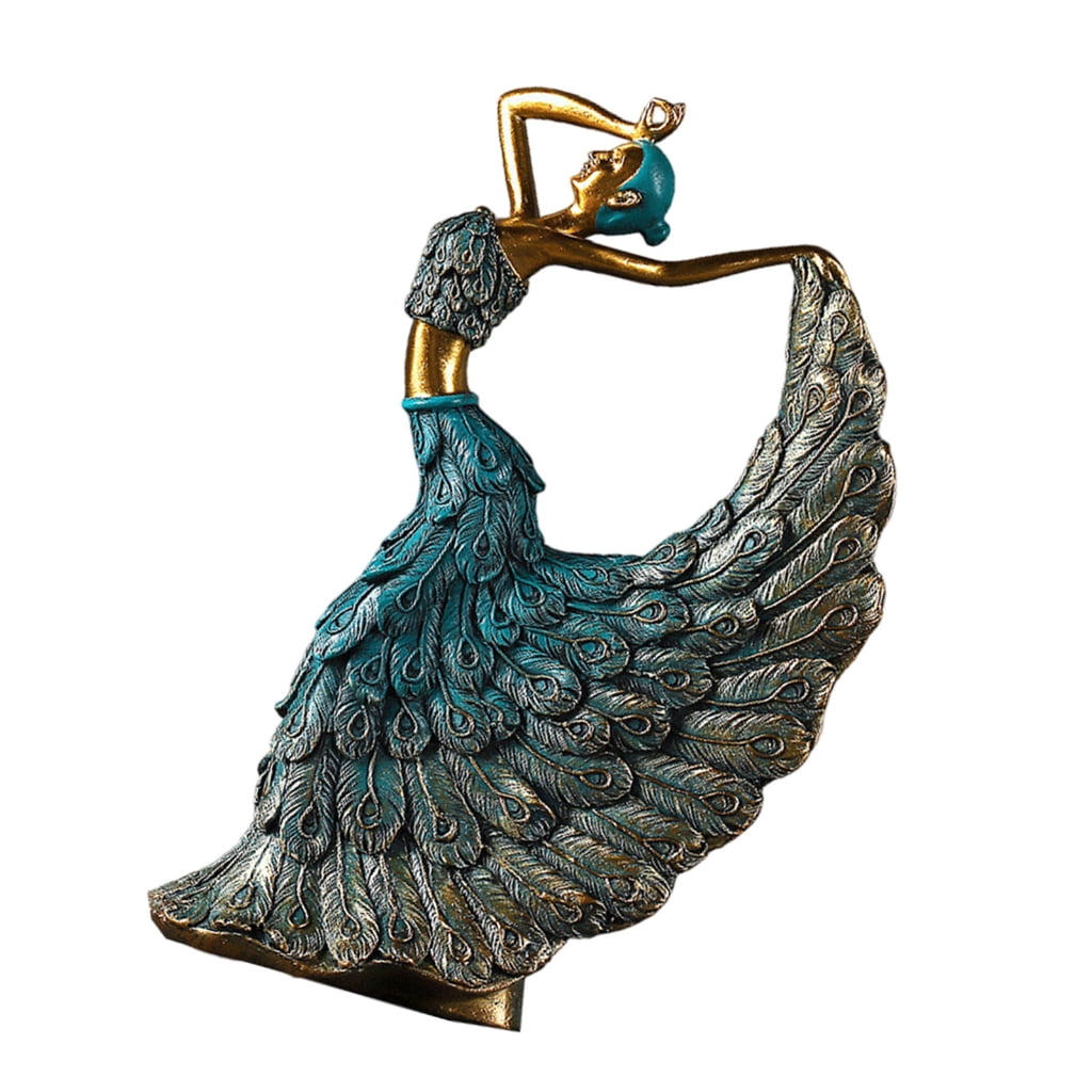 SDFGTstore Peacocks Dancer Statue Peacocks Dancer Figurine Sculpture ...