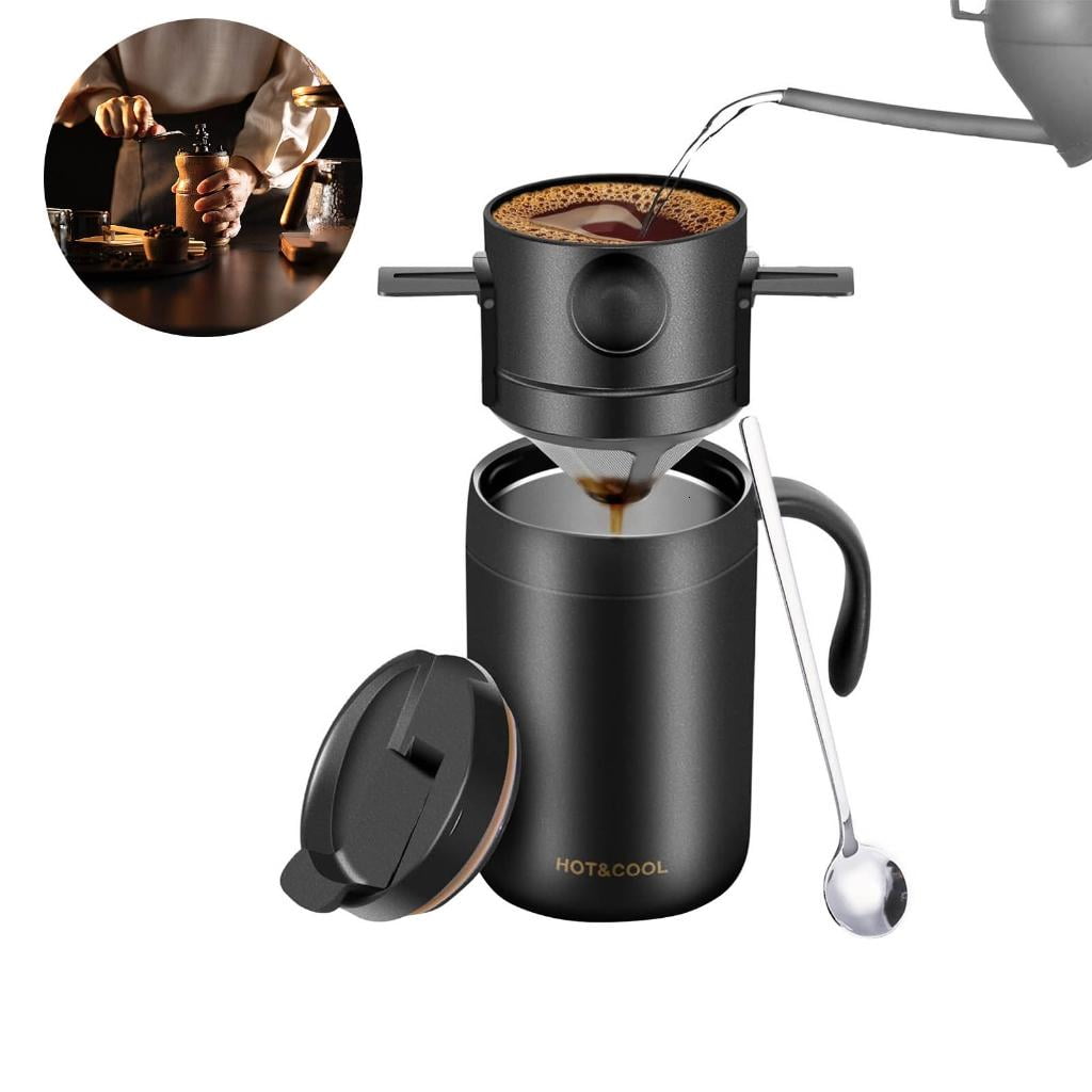 SDFGTstore Permanent Untarnished French Press Set Impermeable Lid ...