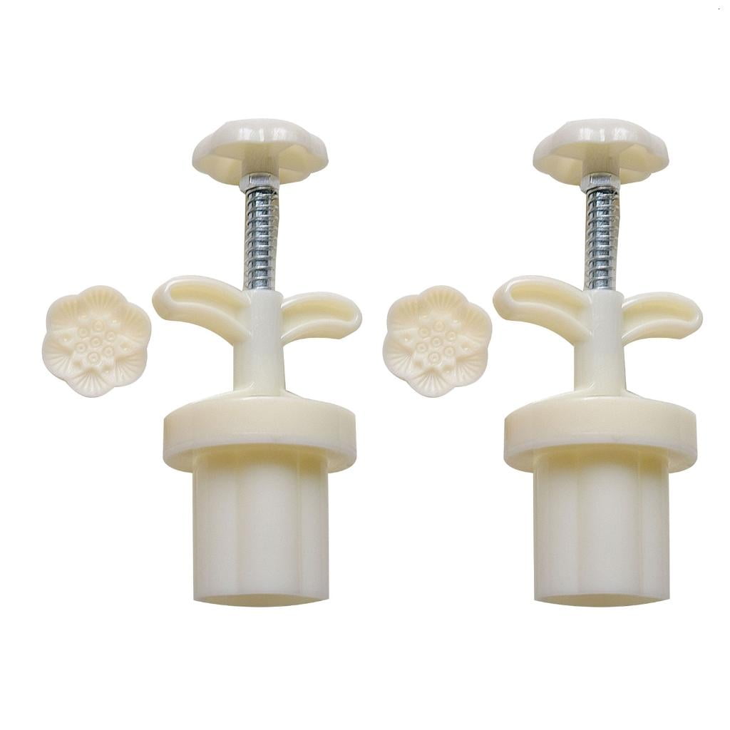 SDFGTstore Plastic DIY Mooncake Stamps Lotus Plumule Shaped DIY ...