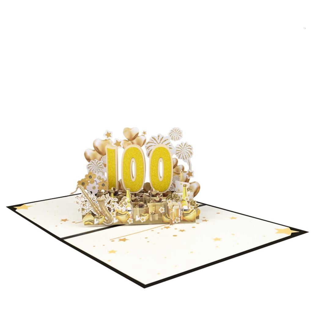 SDFGTstore Popup 3D Anniversary Card with Number Detail for Important ...