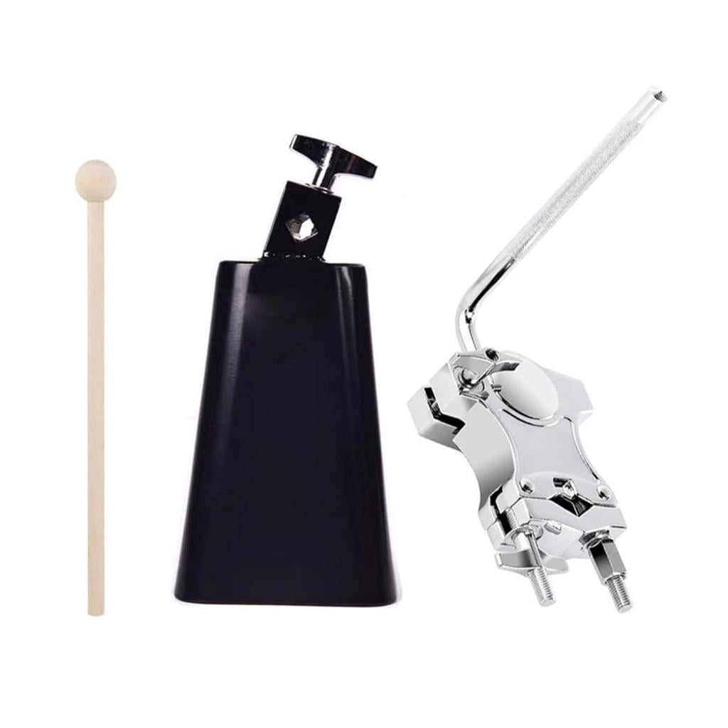 SDFGTstore Practical Metal Cowbell Set Drum Mount Clamp and Drumstick ...