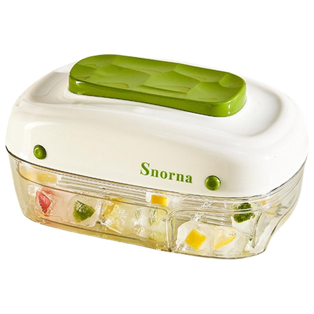 SDFGTstore Press Type Ice Box with Lid Refrigerator Ice Mold Easy Press ...