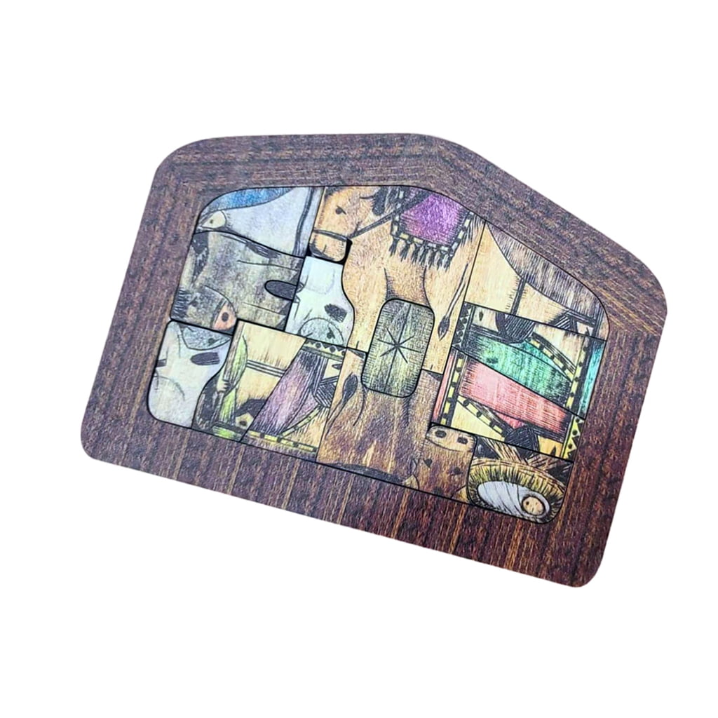 SDFGTstore Quality Wood Nativity Puzzle Jesuss Birth Scene Statue ...