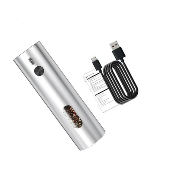 SDFGTstore Quick Grinding Electric Pepper and Salt Grinder Rechargeable ...