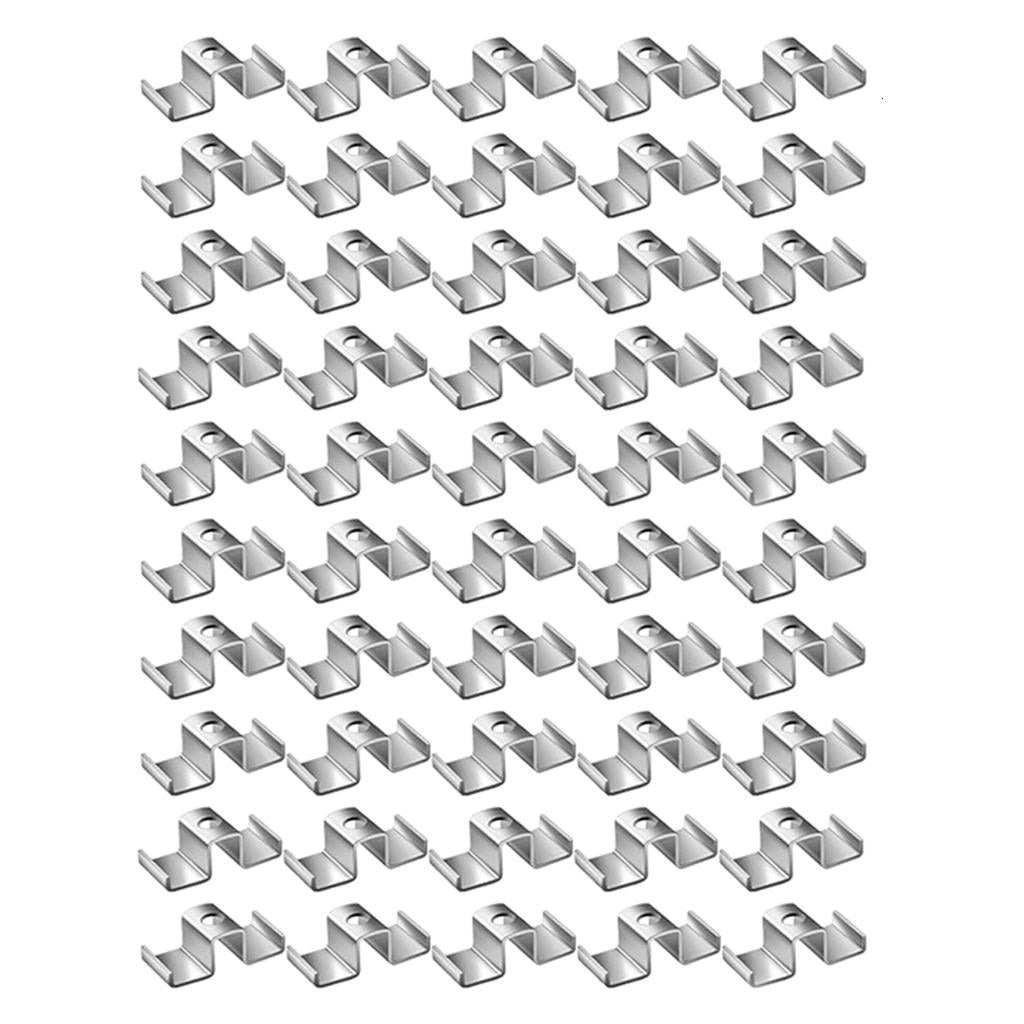 SDFGTstore Reinforced Grille Fixture Clamp Set Galvanized Metal ...