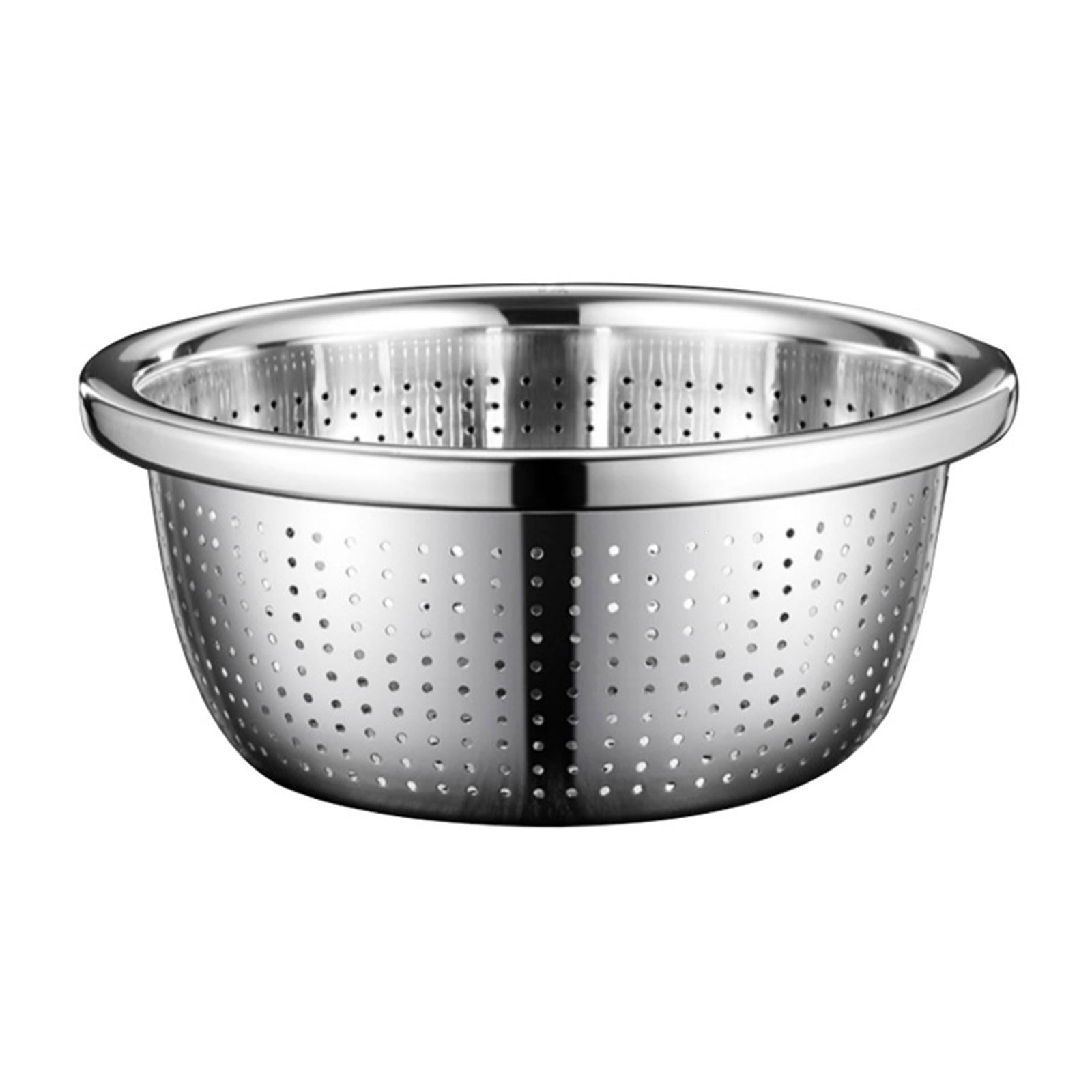 SDFGTstore Rice Sieve Vegetables Fruits Cleaning Basket Mesh Strainer ...