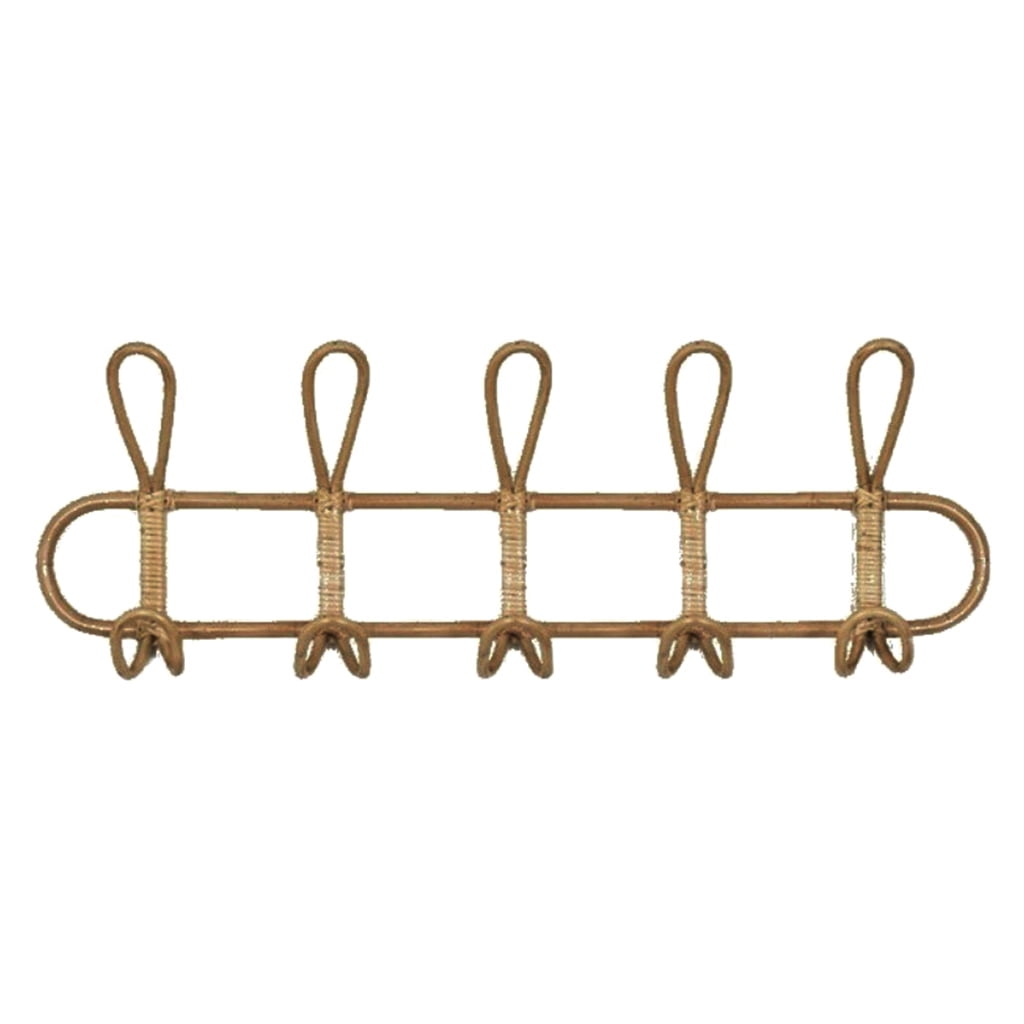 SDFGTstore Rustic Rattan Hook Wall Hanger Home Dorm Office Hotel ...