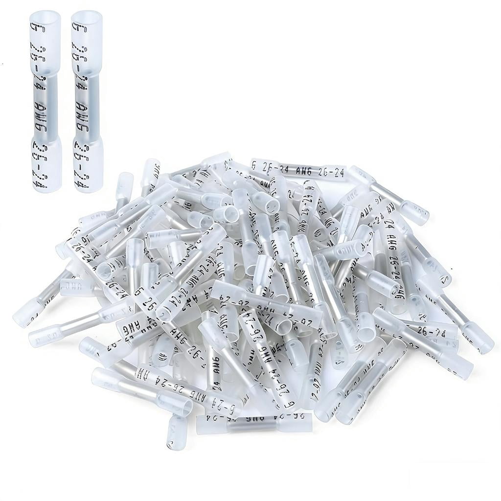 SDFGTstore Shrinkable Butt Connectors Insulated Wire Linkers Squeeze ...