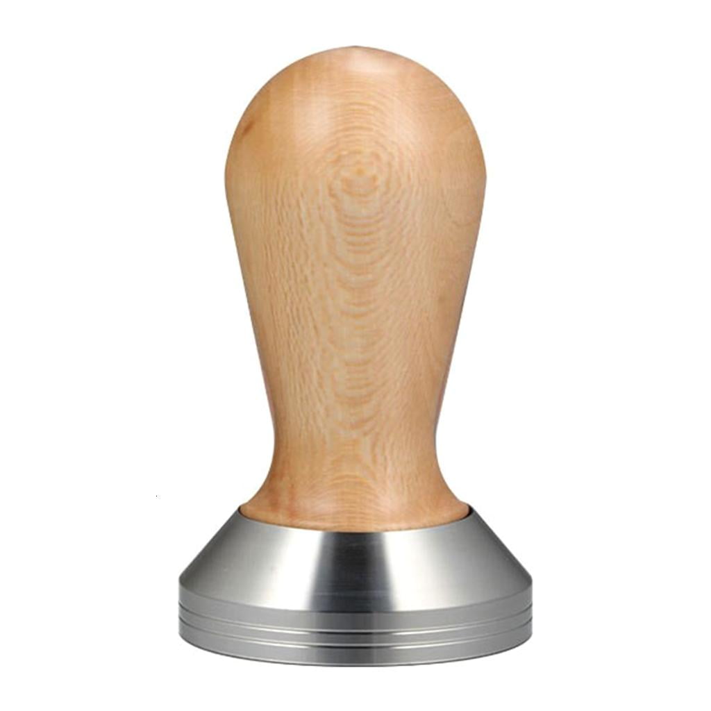 SDFGTstore Stainless Steel Espresso Press Ergonomic Wood Handle Coffee ...