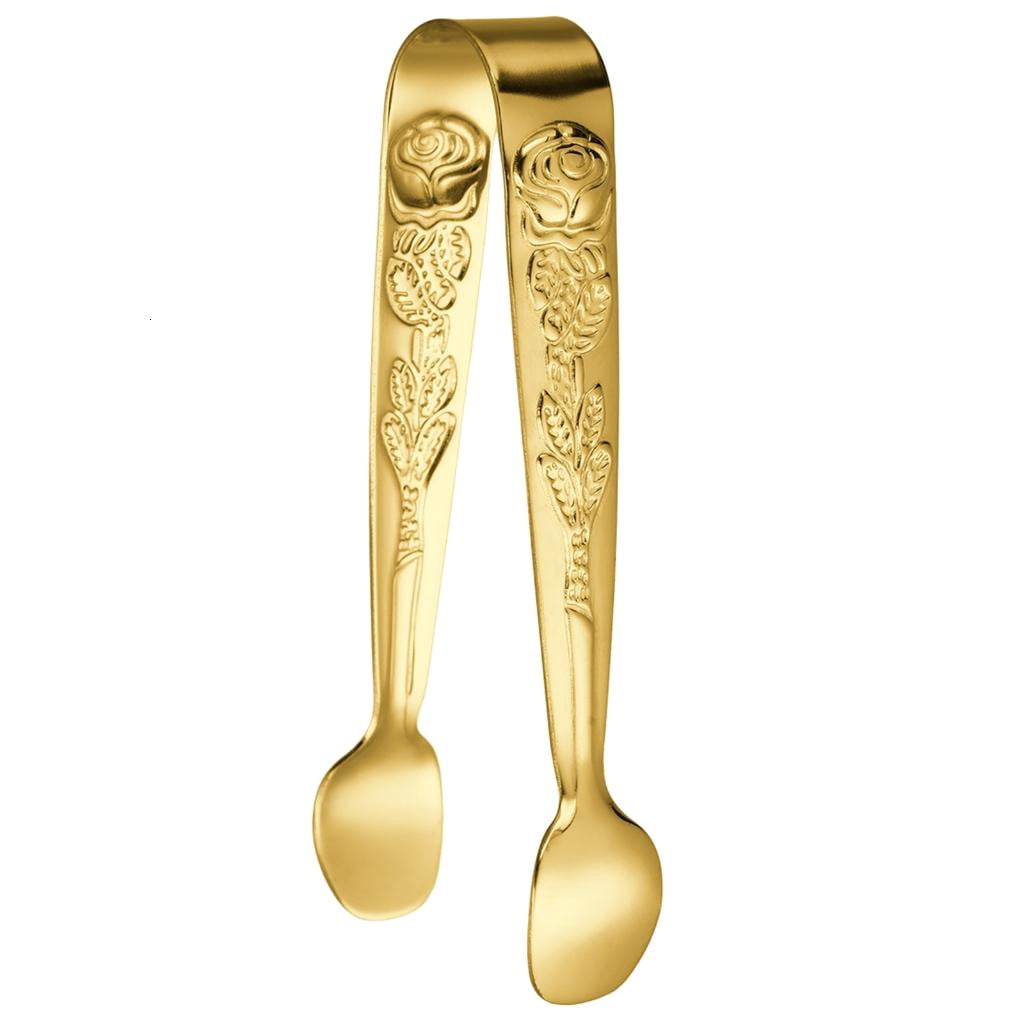 SDFGTstore Stainless Steel Serving Tongs with Teeth Bar Sugar Tong Ice ...