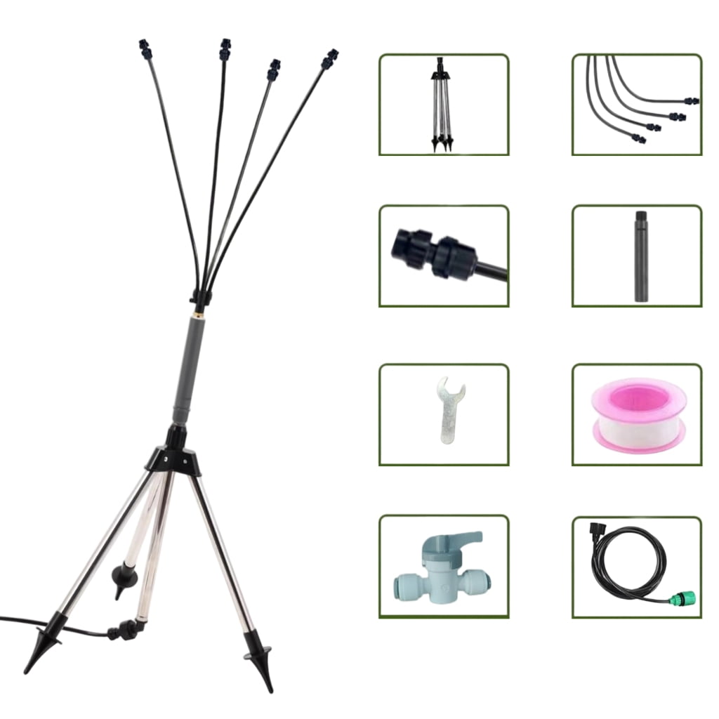 SDFGTstore Standing Misting for Outside Garden Adjustable Height Stand ...