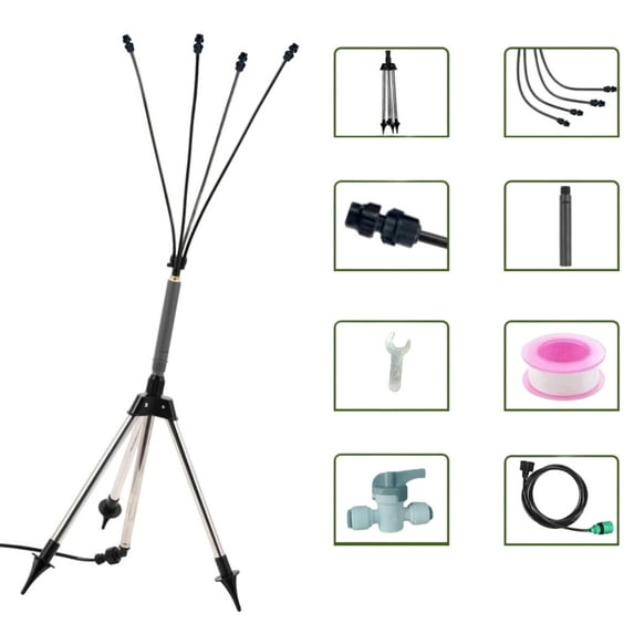 SDFGTstore Standing Misting for Outside Garden Adjustable Height Stand ...