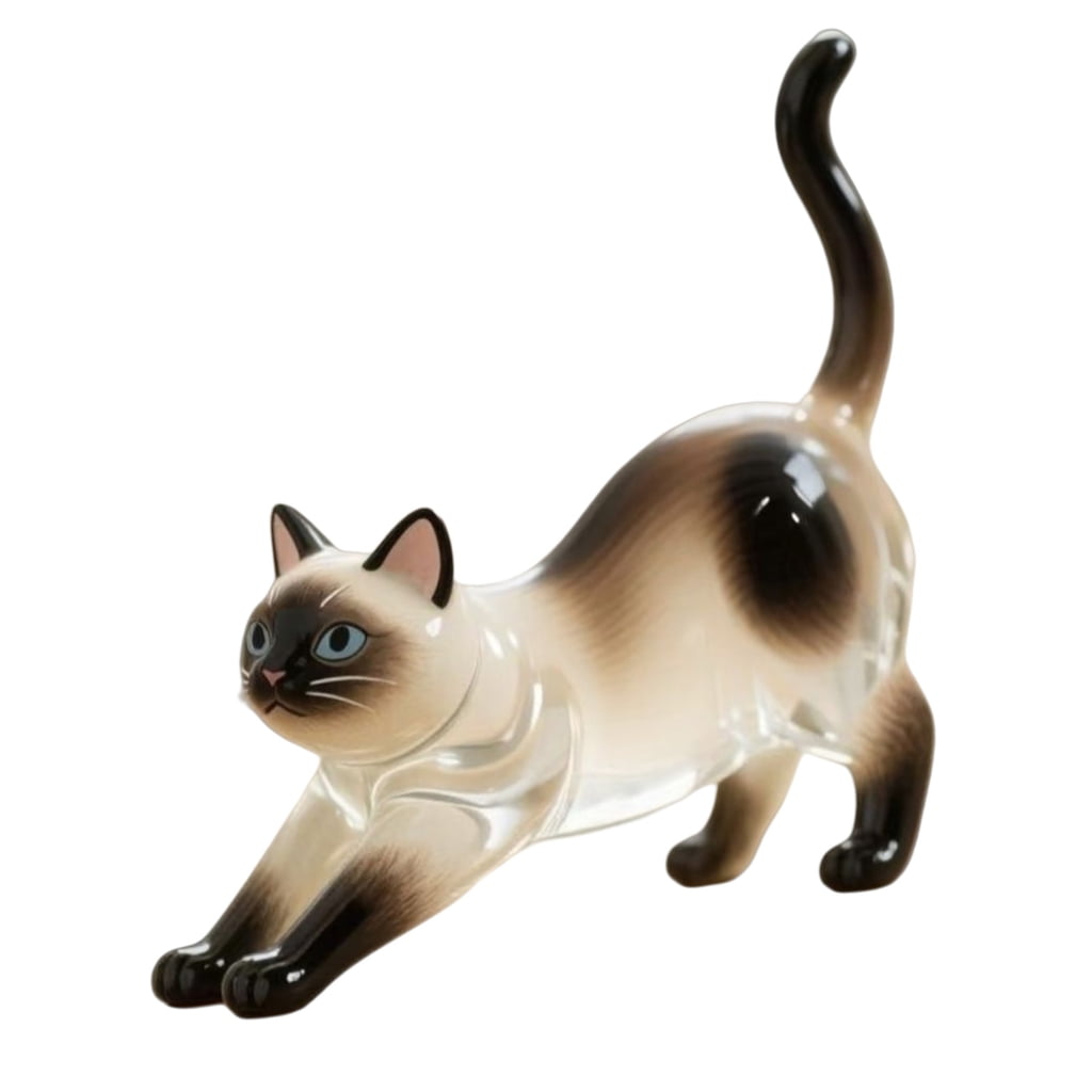 SDFGTstore Stylish Plastic Clear Cats Furs Storage Box Unique Homes ...