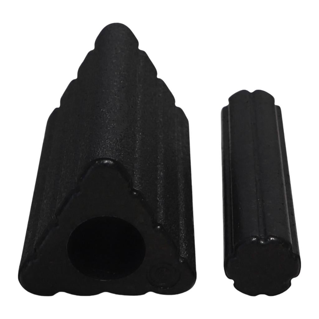 SDFGTstore Triangular Yoga Block and Plastic Rollers Set Yoga Props ...