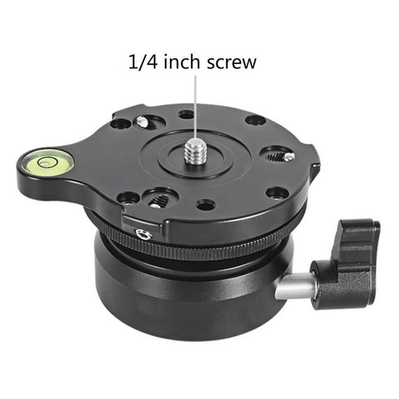 SDFGTstore Tripod Leveling Base Aluminum Alloy with Offset Bubble Level ...