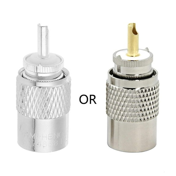 SDFGTstore UHF PL259 Solder On Male Plug Connector CB Radio RG8X RG59 ...