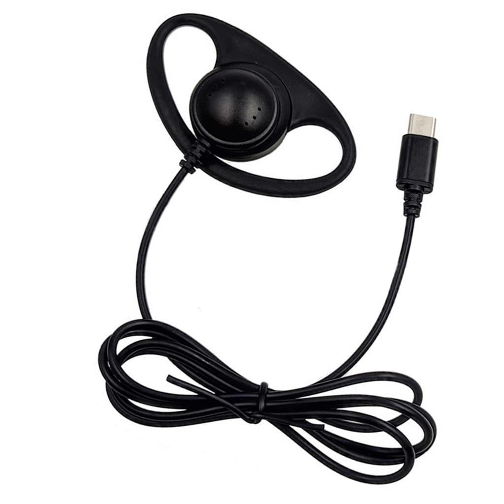 SDFGTstore USB C Headsets Earpiece Ear Hook Single Earbud USB C ...