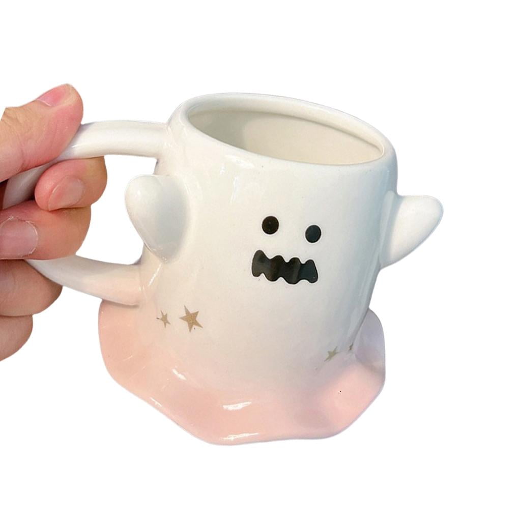 SDFGTstore Unique Specter Shape Ceramics Mug Fun Kitchenwares Beverage ...