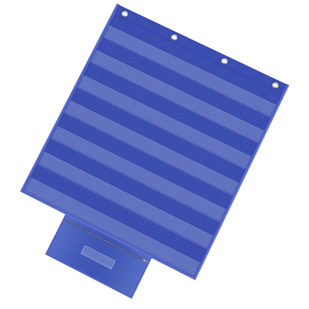 SDFGTstore Wall Mounted Pocket Chart Transparent Panel Educational Tool ...