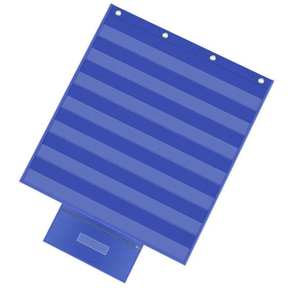 SDFGTstore Wall Mounted Pocket Chart Transparent Panel Educational Tool ...