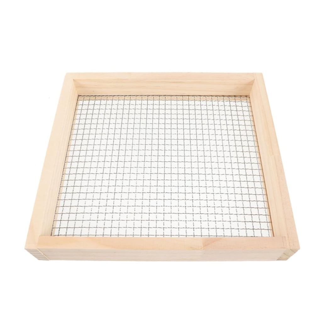 SDFGTstore Wood Garden Sand Sieve Filter for Compost Soil Stone Mesh ...