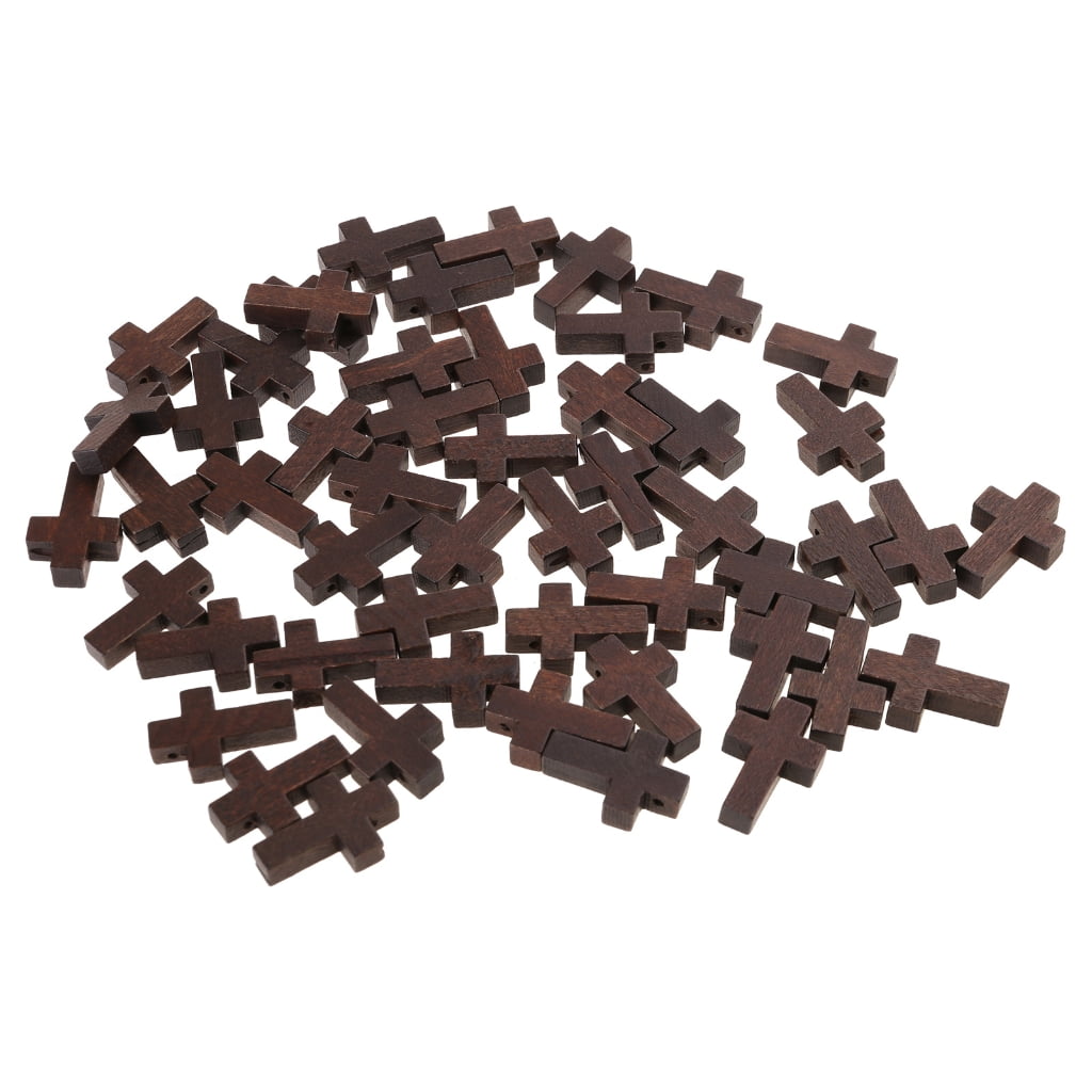 SDFGTstore Wooded Hand Held Cross, 50Pcs Comfort Palm Clutching Cross ...