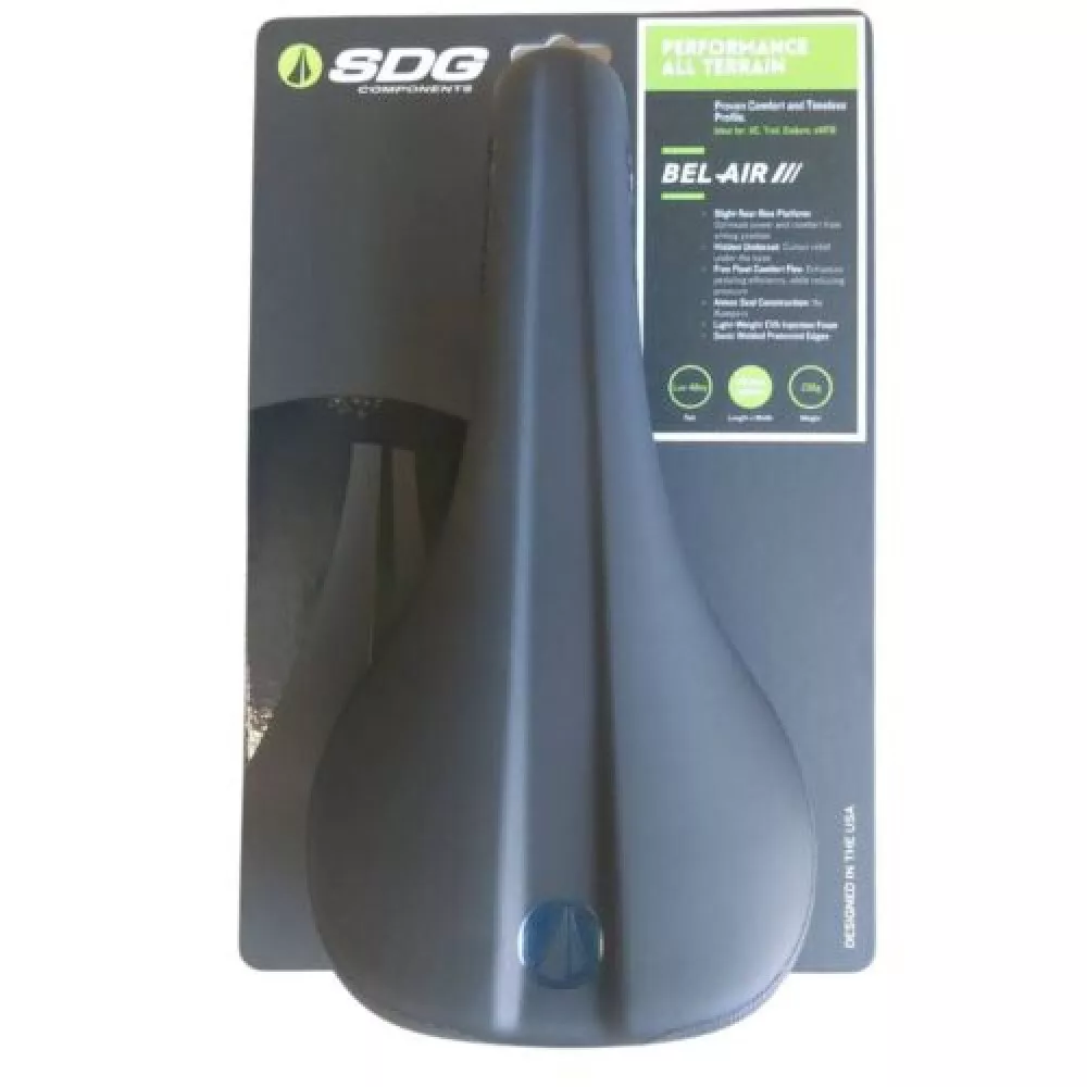 SDG Bel-Air 3.0 260 x 140mm Lux-Alloy Rail MTB Road Bike Bicycle Saddle - Walmart.com