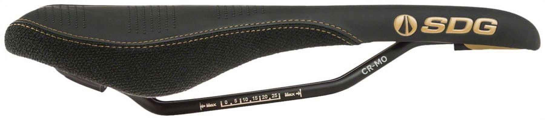 SDG Radar Saddle - Chromoly, Black/Gold - Walmart.com