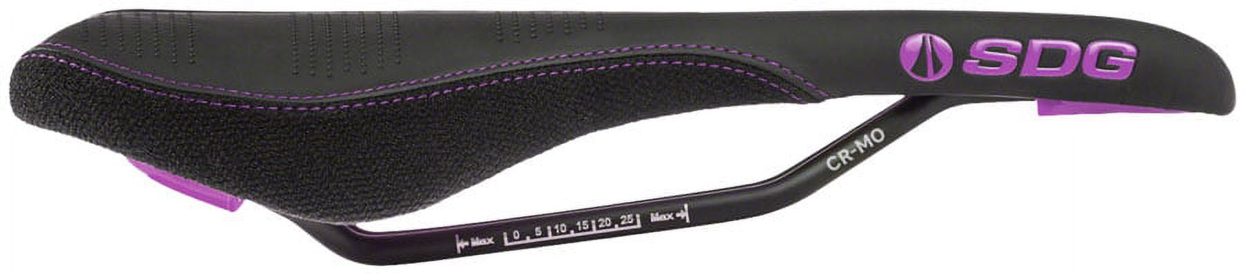 SDG Radar Saddle - Chromoly, Black/Purple - Walmart.com