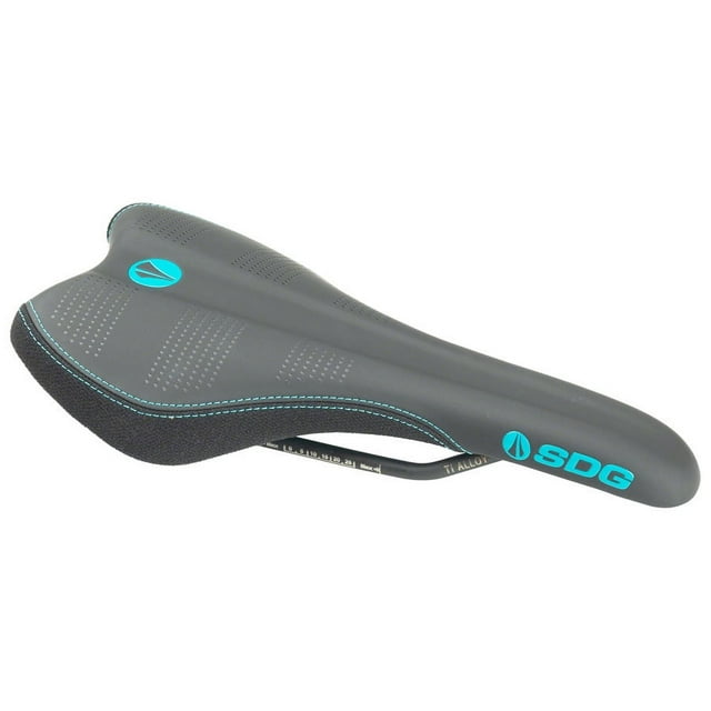 SDG Radar MTN Saddle - Ti Rails, Black/Turquoise - Walmart.com