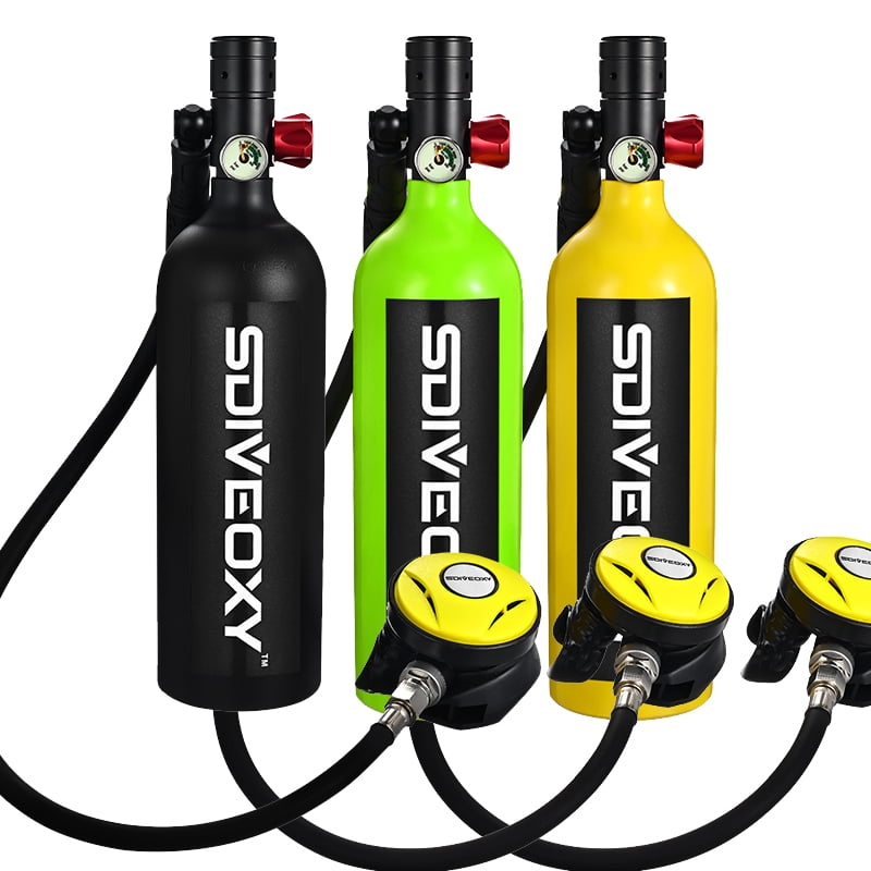SDIVEOXY 1L Portable Underwater Breathing Kit - Scuba Diving Oxygen ...